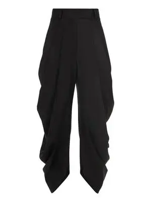 ANNAFOXY Drop-crotch Trousers - Black