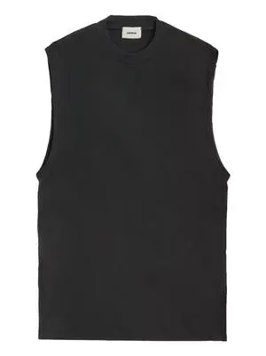 A PAPER KID Logo-print Tank Top - Black