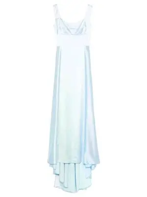 ATU BODY COUTURE Satin Maxi Dress - Blue