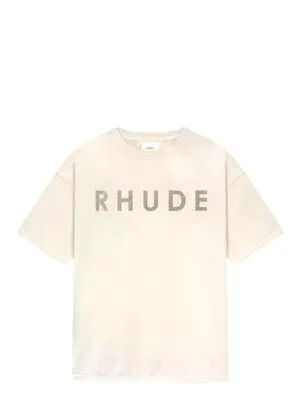 Rhude Distressed-effect T-shirt - White
