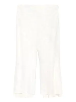JIL SANDER Jil Sander Flower-jacquard Cropped Trousers
