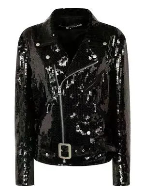 Junya Watanabe Sequined Biker Jacket - Black