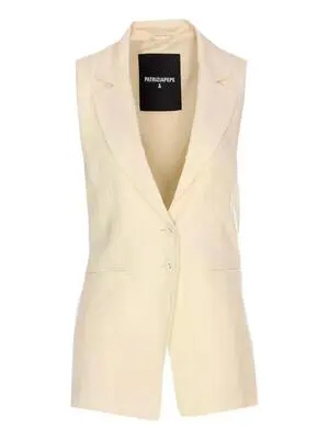 Patrizia Pepe Cut-out Waistcoat - Neutrals
