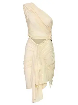 Rick Owens Asymmetric Draped Dress - Neutrals