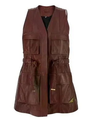 CHLOÉ Chloé Leather Utility Gilet