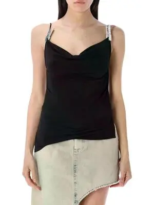 Coperni Draped Top - Black