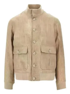EMPORIO ARMANI Emporio Armani Linen Bomber Jacket