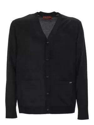 Gucci Wool Cardigan - Black