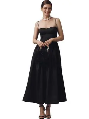 MARE MARE Amaya Corset Midi Dress - Black