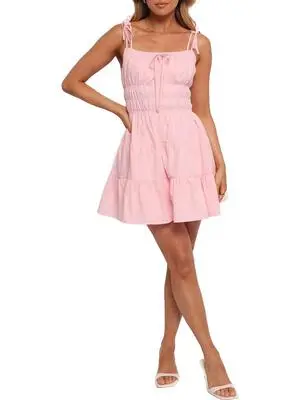 PETAL & PUP Tahlia Cotton Mini Dress - Pink