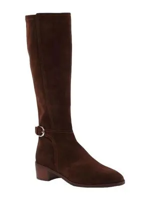 Aquatalia Weatherproof Knee High Boots Brandy Suede