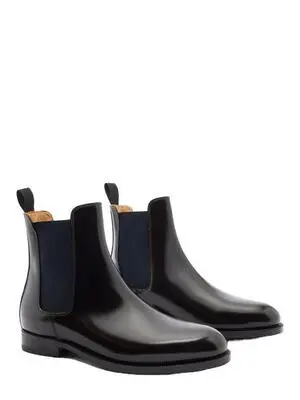 SCAROSSO Elena Chelsea Boots - Brown - Calf