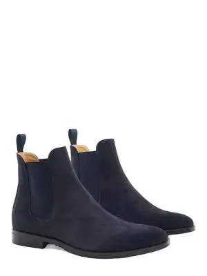 SCAROSSO Giacomo Chelsea Boots - Blue Suede