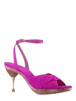 Nina Empire Ankle Strap Sandal - Magenta