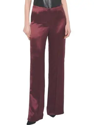 AS By DF Collins Satin Trousers - Decadent Wine