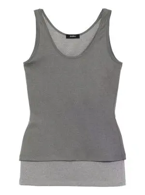 Goen.j Dual-layer Sleeveless Top - Grey