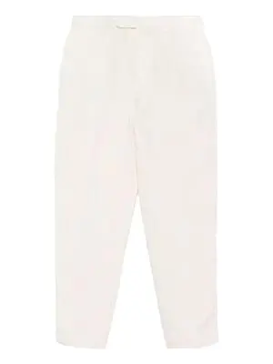 DELL'OGLIO Pleat-detail Trousers - White
