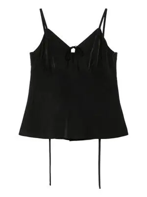 Goen.j Tie Detail Camisole - Black