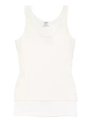 Goen.j Dual-layer Sleeveless Top - Neutrals