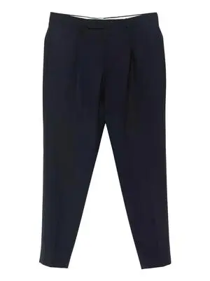 DELL'OGLIO Pleat-detail Trousers - Blue