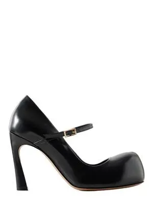 Marni New Wave Leather Mary Jane Pumps - Black