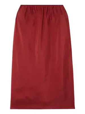 CARVEN CARVEN Silk-Satin Midi Skirt
