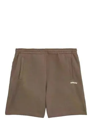 BARROW Logo-print Track Shorts - Brown