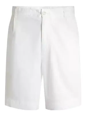 BOSS Straight-leg Chino Shorts - White