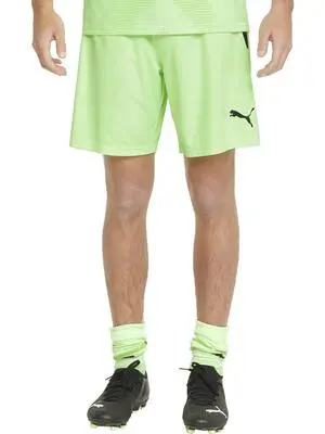 PUMA Teamliga Soccer Shorts Fizzy Lime- Black