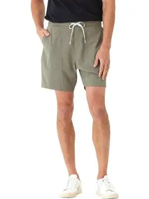 THREADS 4 THOUGHT Threads 4 Thought Flat Front Stretch Drawstring Shorts Artichoke