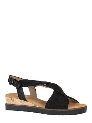 Gabor 42.751 Wedge Sandal - Black