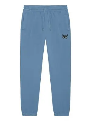 DALIX Butterfly Fleece Sweatpants - Pebble Blue