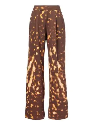 DRIES VAN NOTEN Printed Wide-Leg Pants