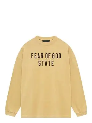 Fear Of God Heavy Long-sleeve Tee 'amber - Yellow