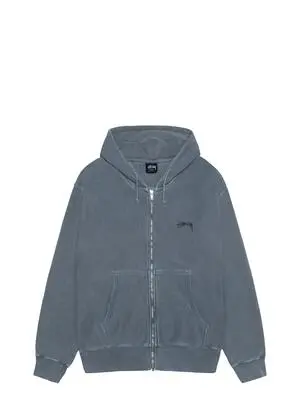 StÜssy Pigment Dyed Buana Zip Hoodie - Blue