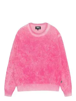 StÜssy Faded Knit Crewneck - Pink