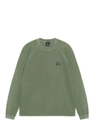 StÜssy Raglan Thermal Long-sleeve Crew 'pine - Green