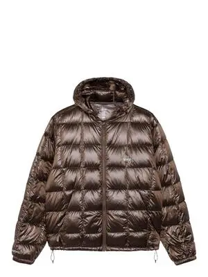 StüSsy Wrinkled Nylon Down Puffer - Black | Editorialist