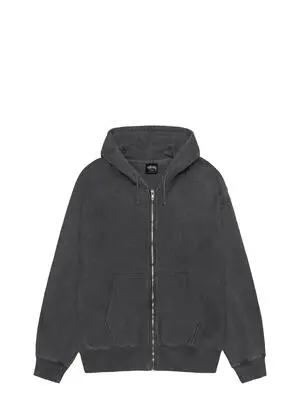 StÜssy Pigment Dyed Buana Zip Hoodie - Black