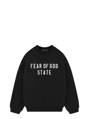 Fear Of God Heavy Fleece Crewneck - Black