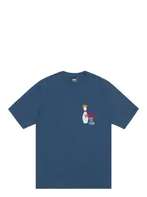 StÜssy Pigment Dyed Kingpin Tee 'navy - Blue
