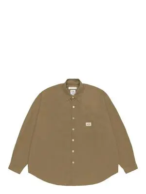 StÜssy X Our Legacy Work Shop Borrowed Shirt 'olive Nylon Ripstop - Green