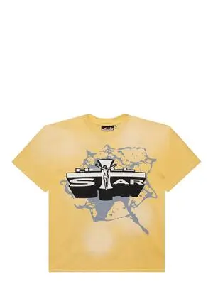 HELLSTAR Jesus T-shirt - Yellow