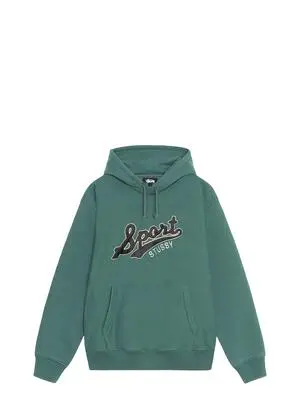 StÜssy Satin Patch Oversized Hoodie - Green