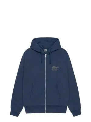 StÜssy Dna Zip Up Hoodie - Blue