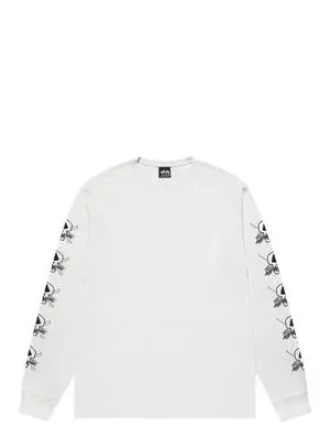 StÜssy Pigment Dyed Foils Long-sleeve Tee 'natural - White