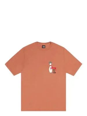 StÜssy Pigment Dyed Kingpin Tee 'rust - Orange