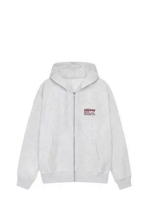 StÜssy Dna Zip Up Hoodie - Grey