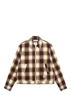 StÜssy X Our Legacy Workshop 'nebraska Flannel Plaid' Blouson Jacket - Multicolor