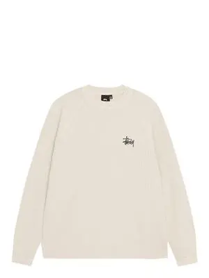 StÜssy Raglan Thermal Long-sleeve Crew 'bone - Cream